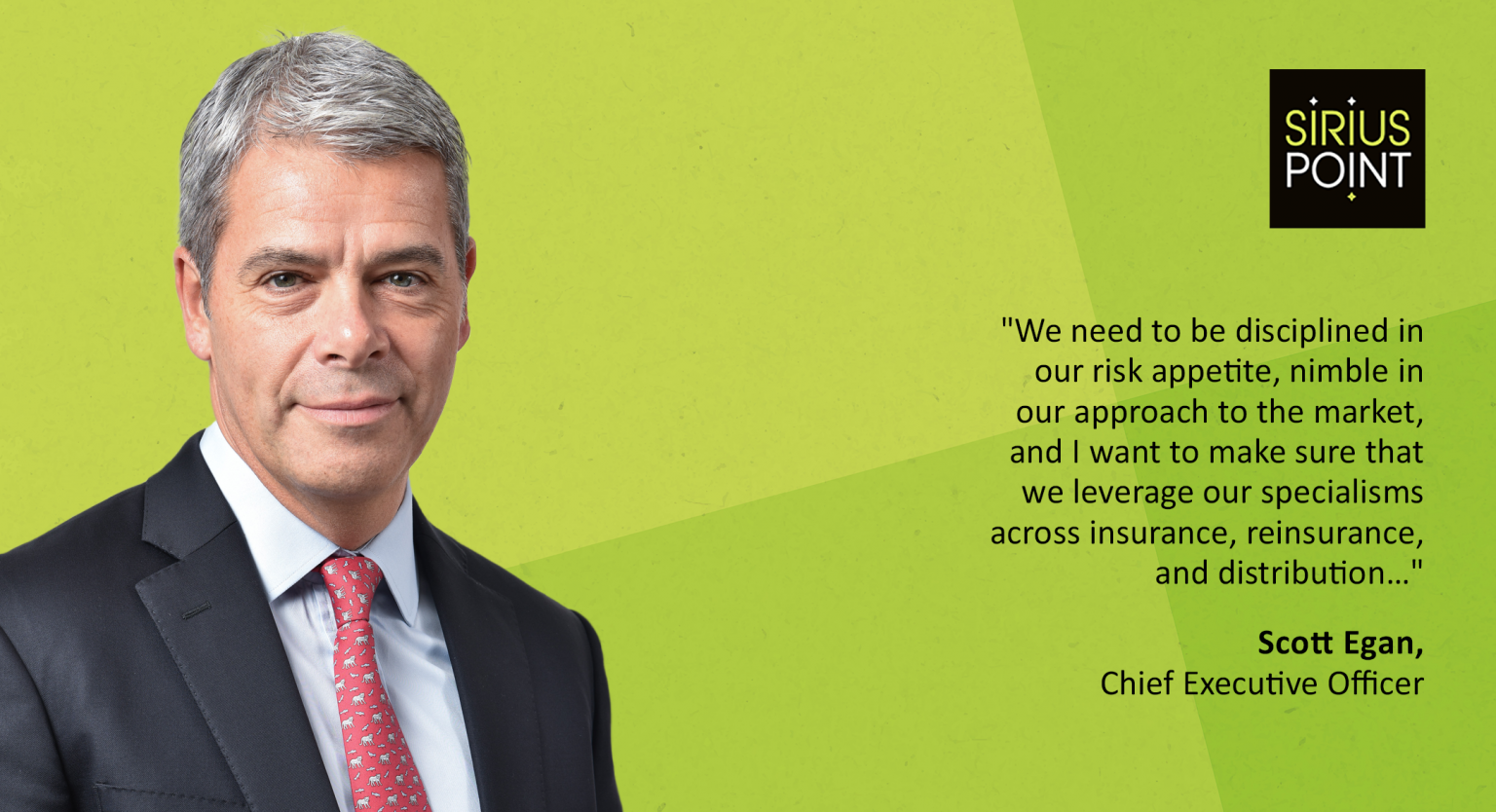 Scott Egan on the path to underwriting profitability - SiriusPoint Ltd.